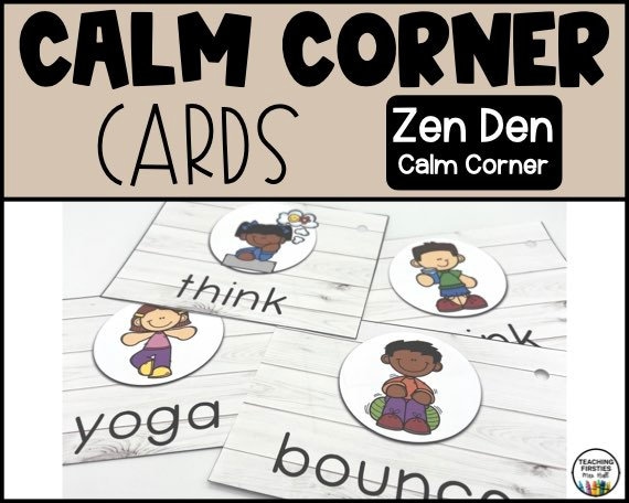 Calming Corner Cards for Self-regulation at Your Zen Den or - Etsy