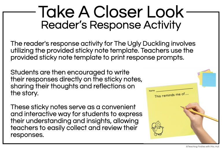 Reading Activities for the Ugly Duckling - Etsy