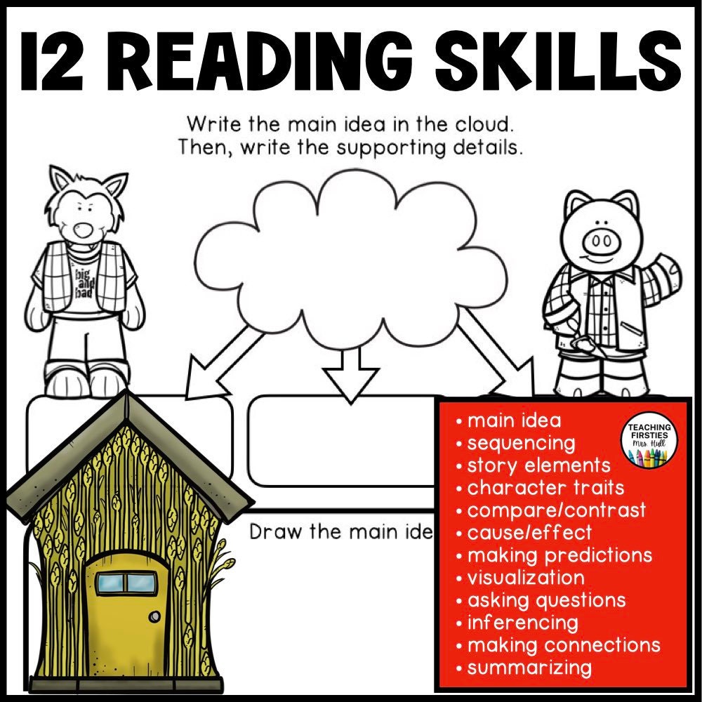 Reading Activities for the Three Little Pigs Story - Etsy