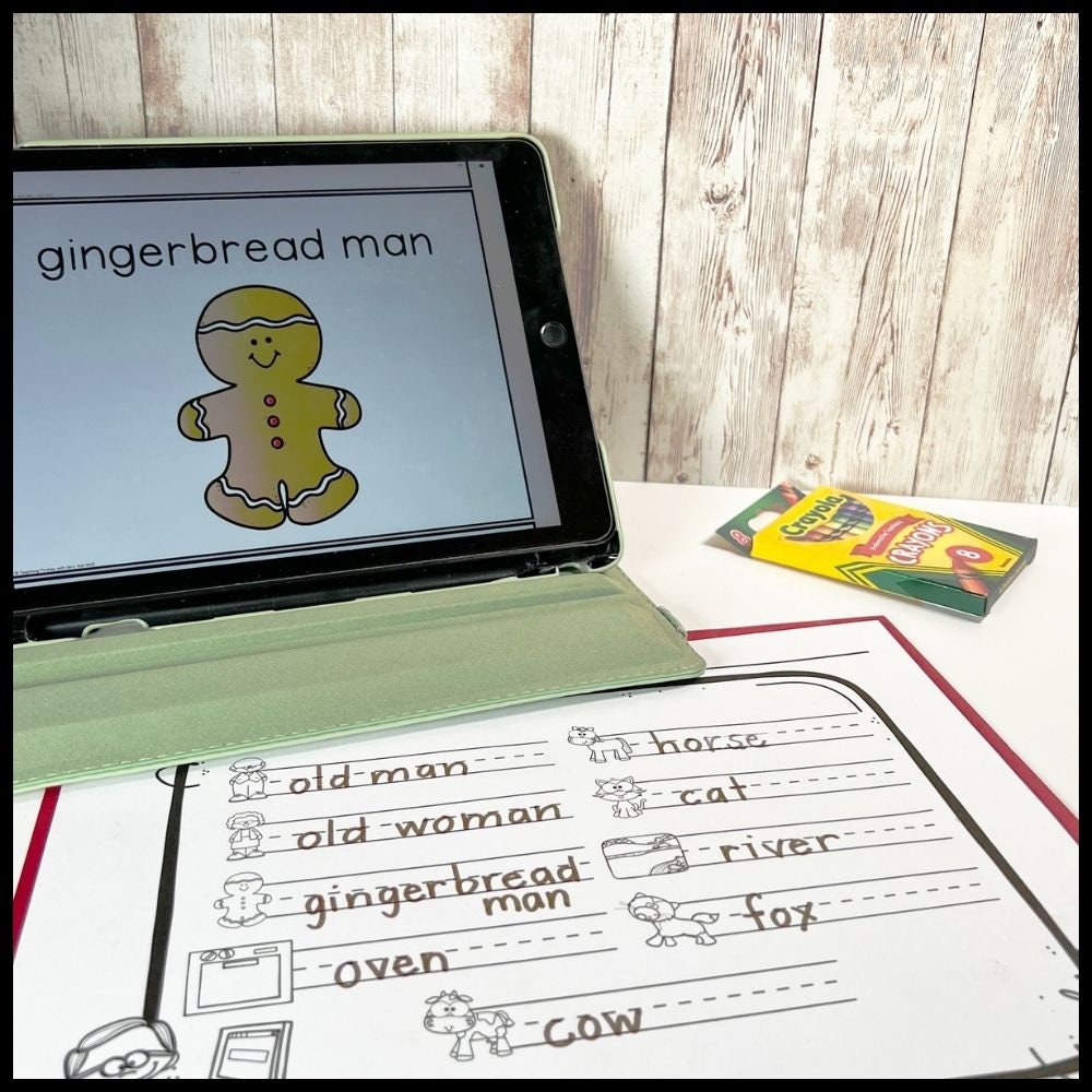 The Gingerbread Man Story Writing Activities - Etsy