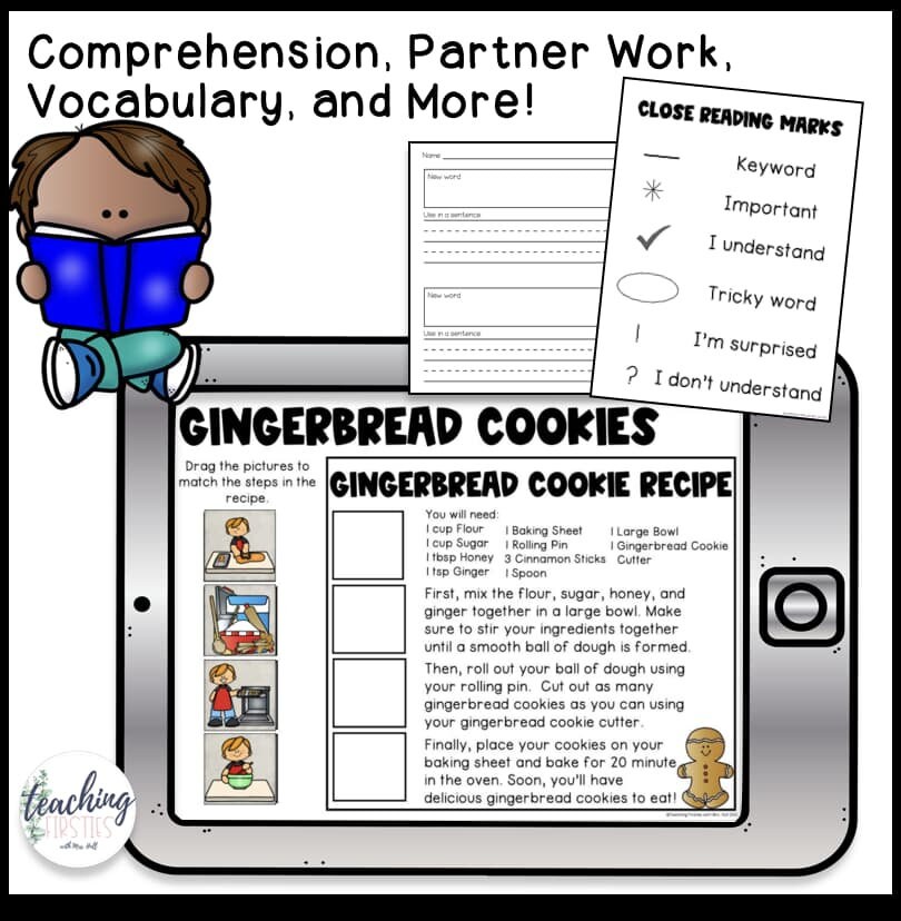 December Close Reading Passages - Etsy