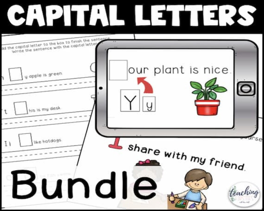 Capital Letters – Capitalization Bundle - Names, Months, Places ...