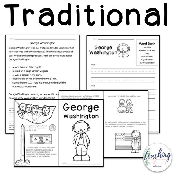 Reading Stations - Presidents Day Activities - George Washington - With ...