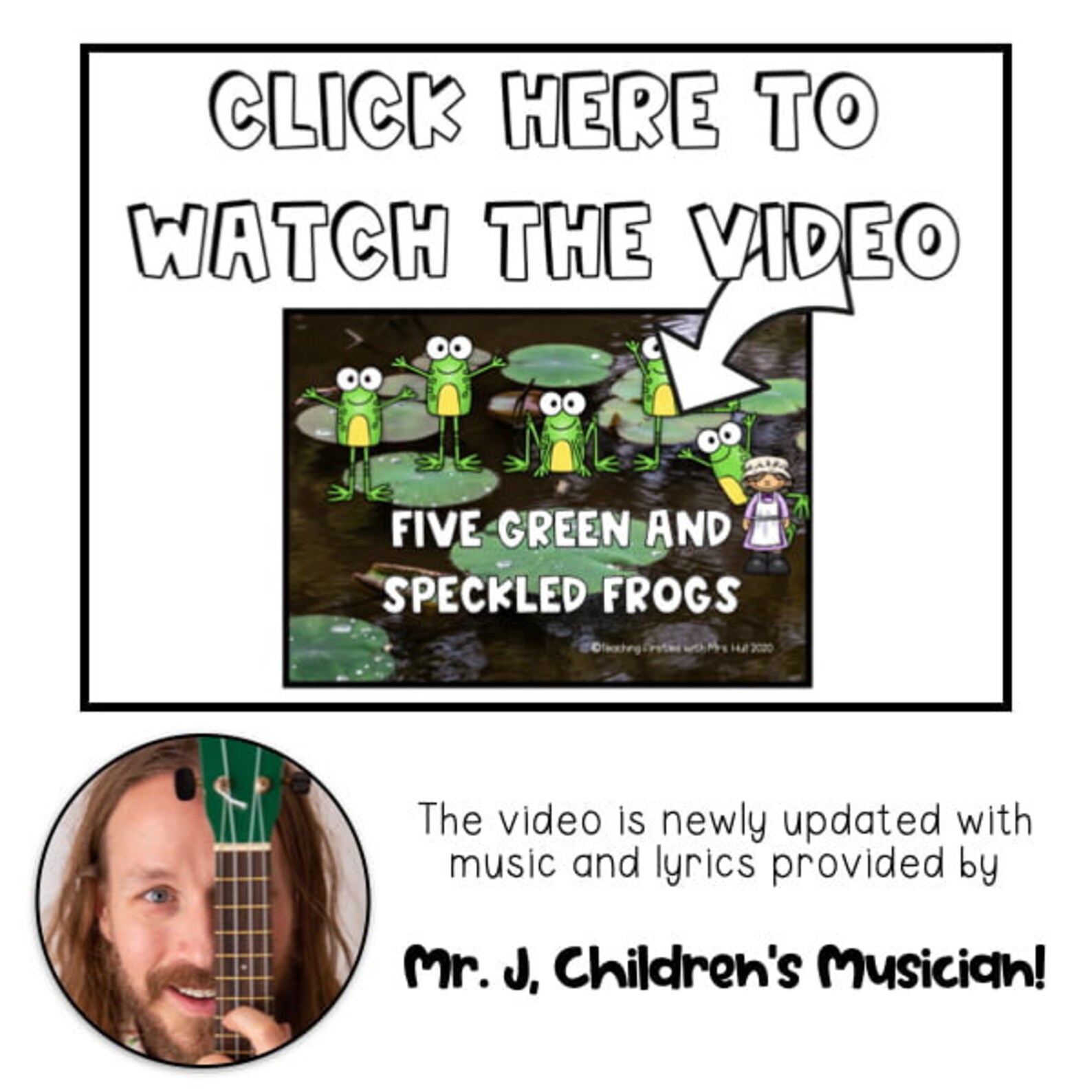 Nursery Rhymes Songs Five Green and Speckled Frogs - Etsy