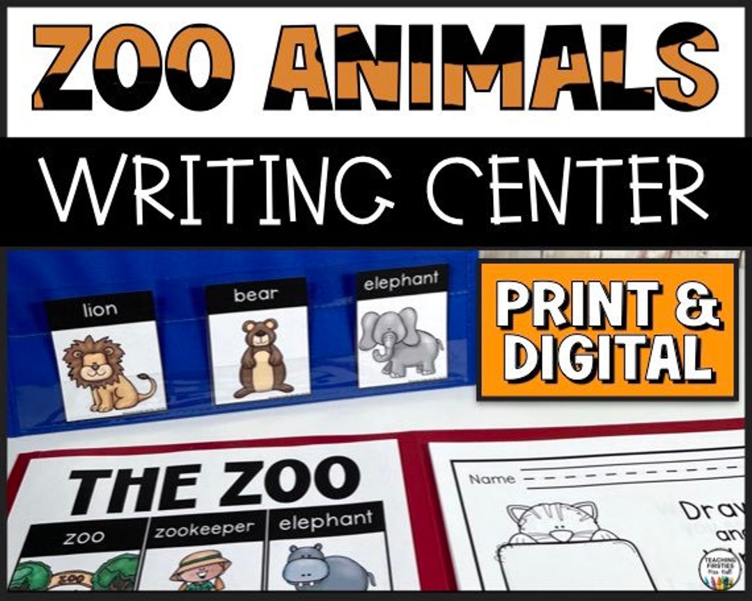 Zoo Animals Writing Activities - Etsy