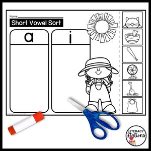 Short Vowel CVC Words Phoneme Isolation and Identification Cards and ...