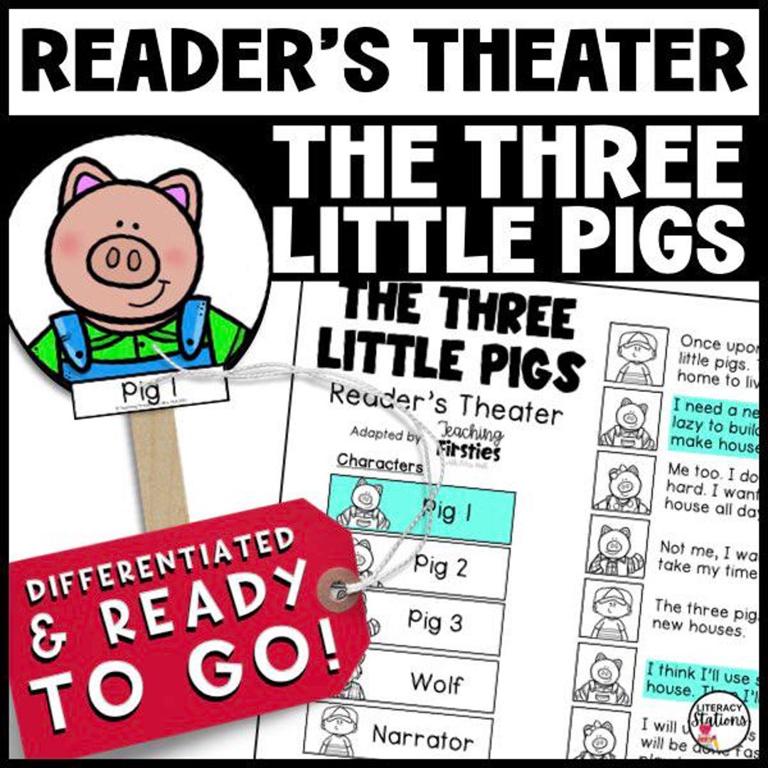 The Three Little Pigs Reader’s Theater Scripts - Etsy