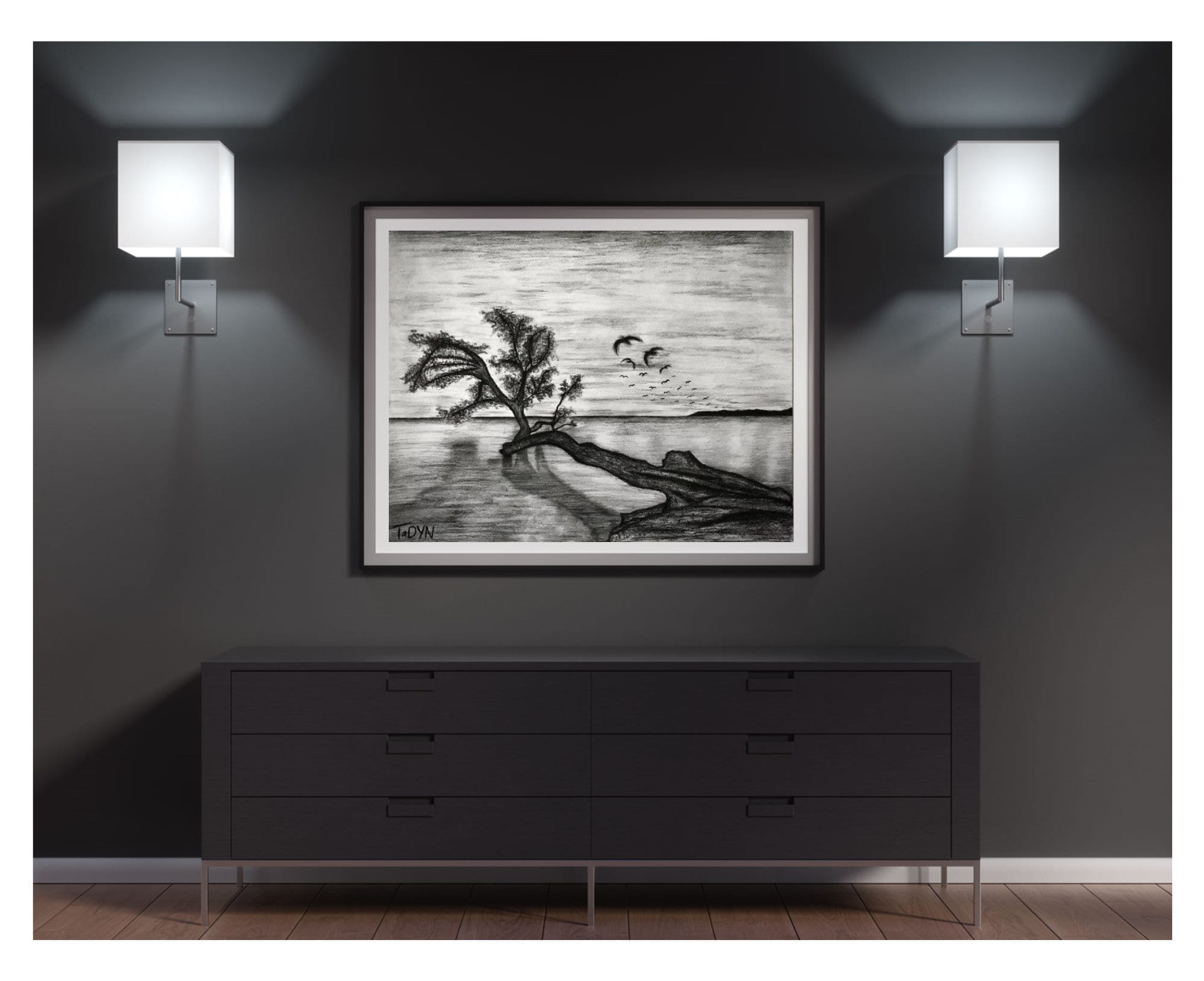 The Leaning Tree Poster Wall Art - 16x20 **unframed** - Etsy