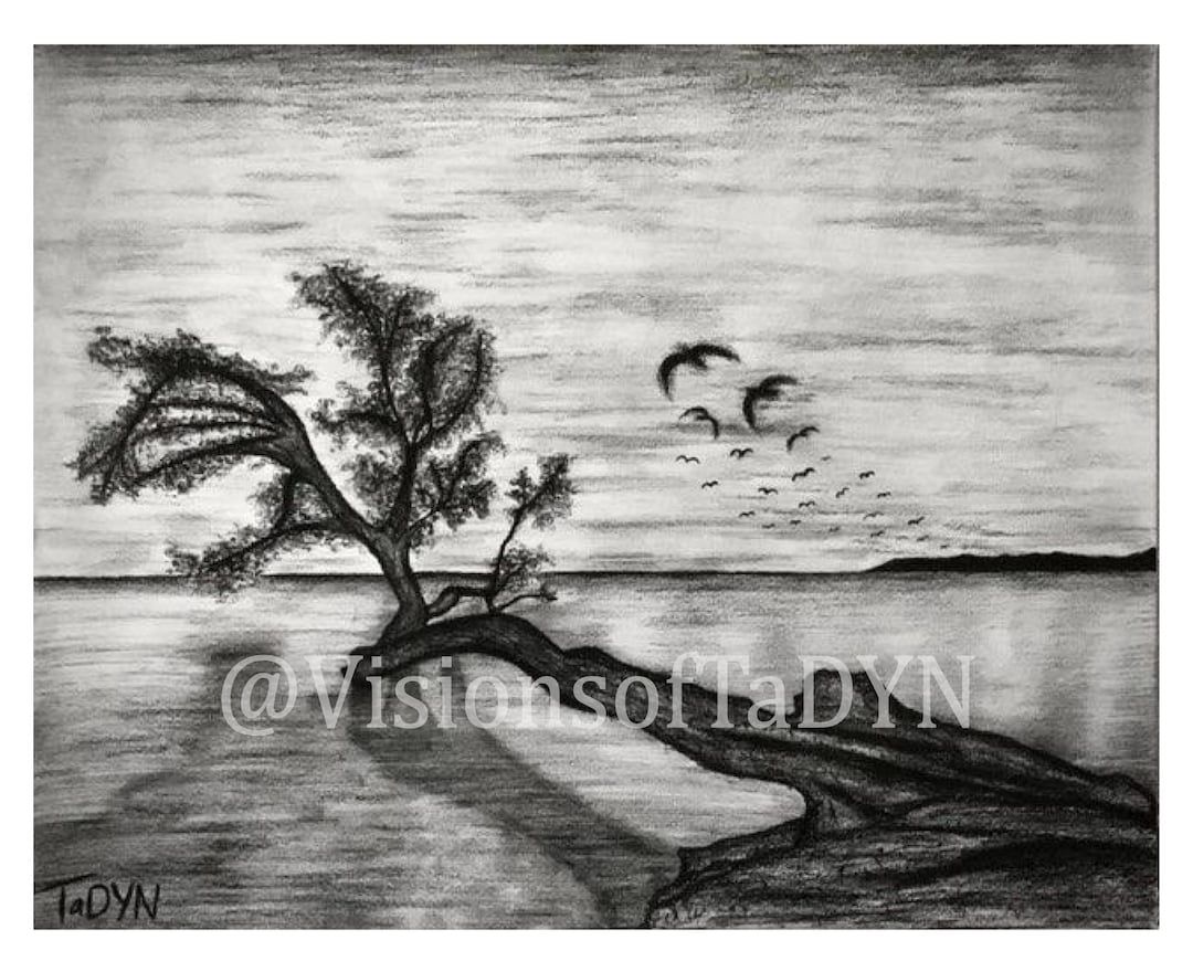 The Leaning Tree Poster Wall Art - 16x20 **unframed** - Etsy