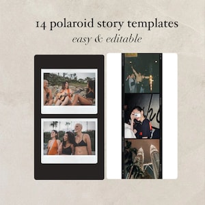 14 Different Editable Canva Polaroid Story Templates - Etsy