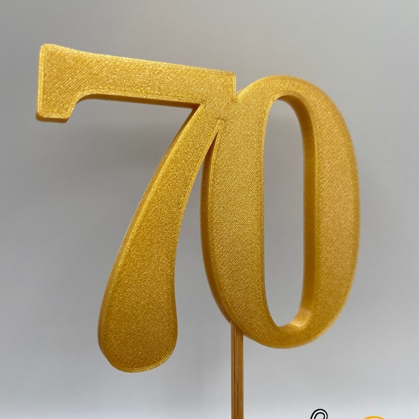 70th Birthday Cake Topper - Etsy UK