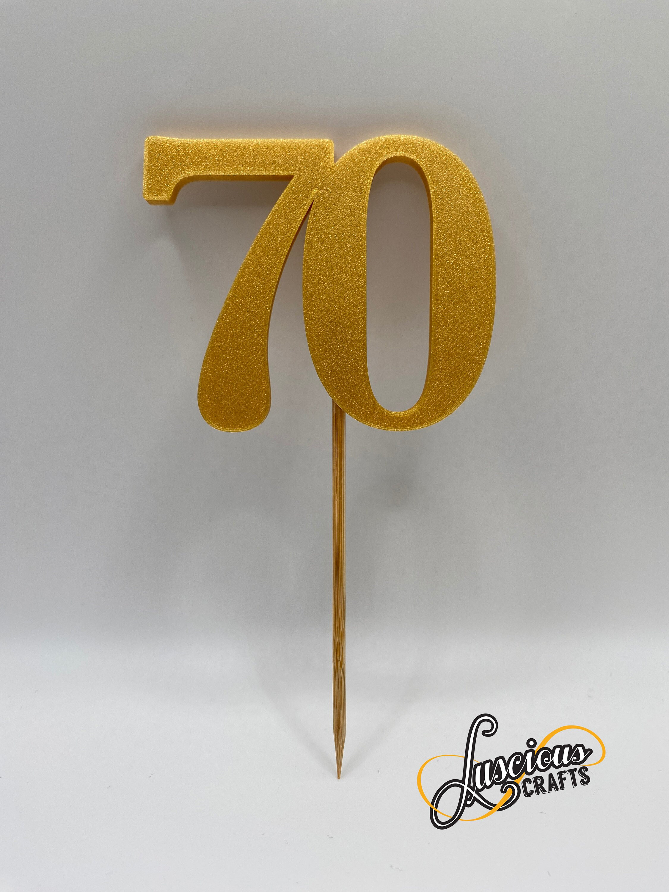 70th Birthday Cake Topper, 70th Anniversary Cake Topper, Cake Topper ...