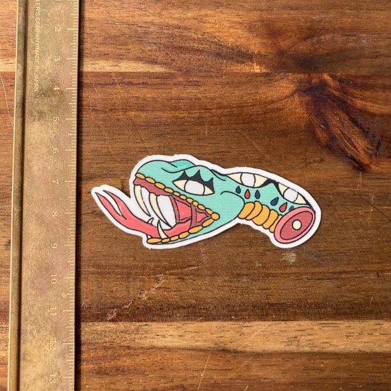 Snake Head Sticker - Etsy