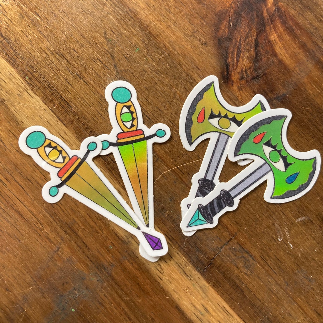 Battle Sticker Set Green Edition - Etsy