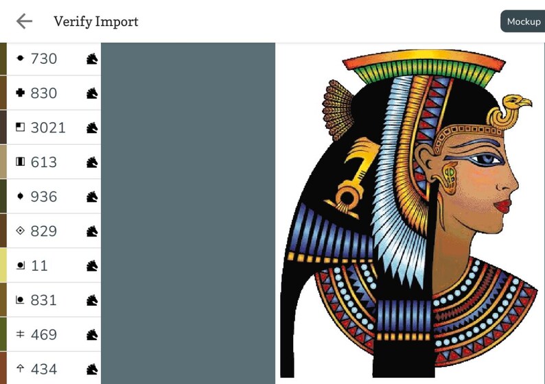 Cleopatra Egyptian Queen Cross Stitch Pattern Inc Full Pattern Keeper ...