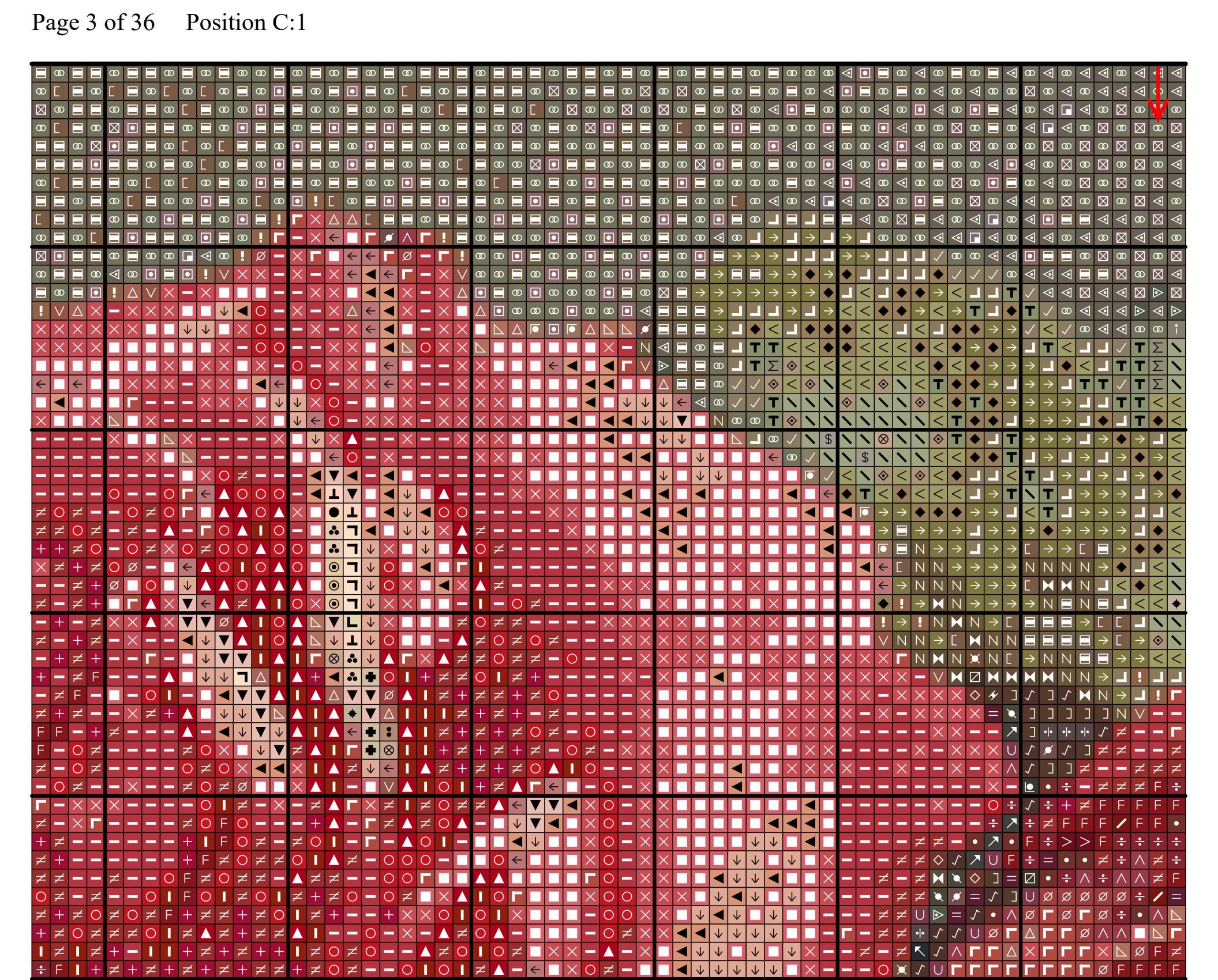 The Merry Widow Cross Stitch Pattern: Large Detailed Chart (PDF ...