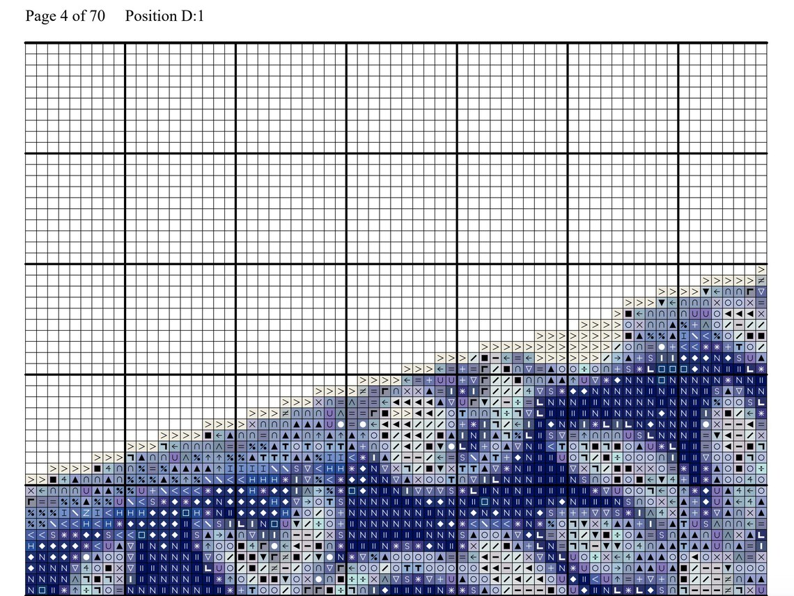 Spode Italian Design Cross Stitch Pattern: Large Detailed Chart (PDF ...