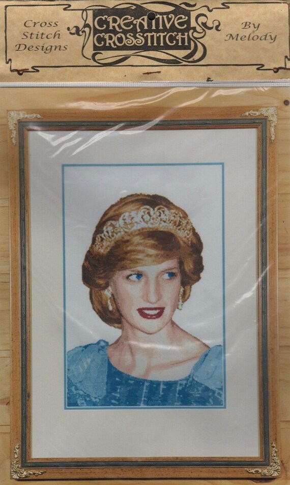 PRINCESS DIANA Cross Stitch Pattern Chart Prize Winning | Etsy