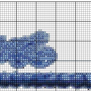 Willow Pattern Cross Stitch: Large Detailed Oval Frame (digital ...