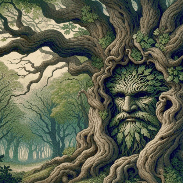 The Green Man Pattern - Etsy