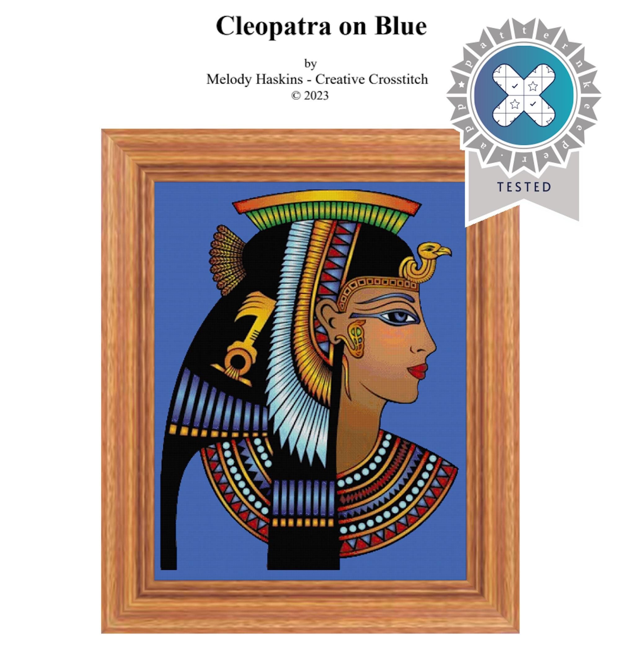 Cleopatra Egyptian Queen Cross Stitch Pattern Inc Full Pattern Keeper ...