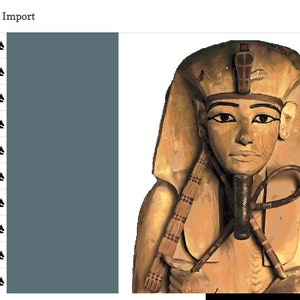 Egyptian Pharoah Ramses II Wooden Sarcophagus Coffin Cross Stitch Pattern Includes Pattern ...