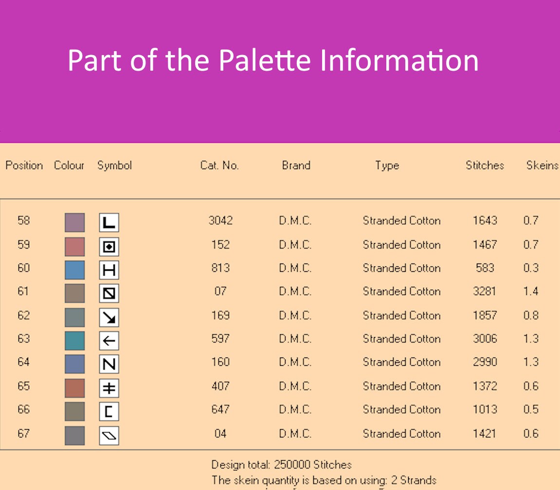 Dancing Cranes Cross Stitch Design Inc Full Pattern Keeper File Printable Photo, Very Large 500 ...