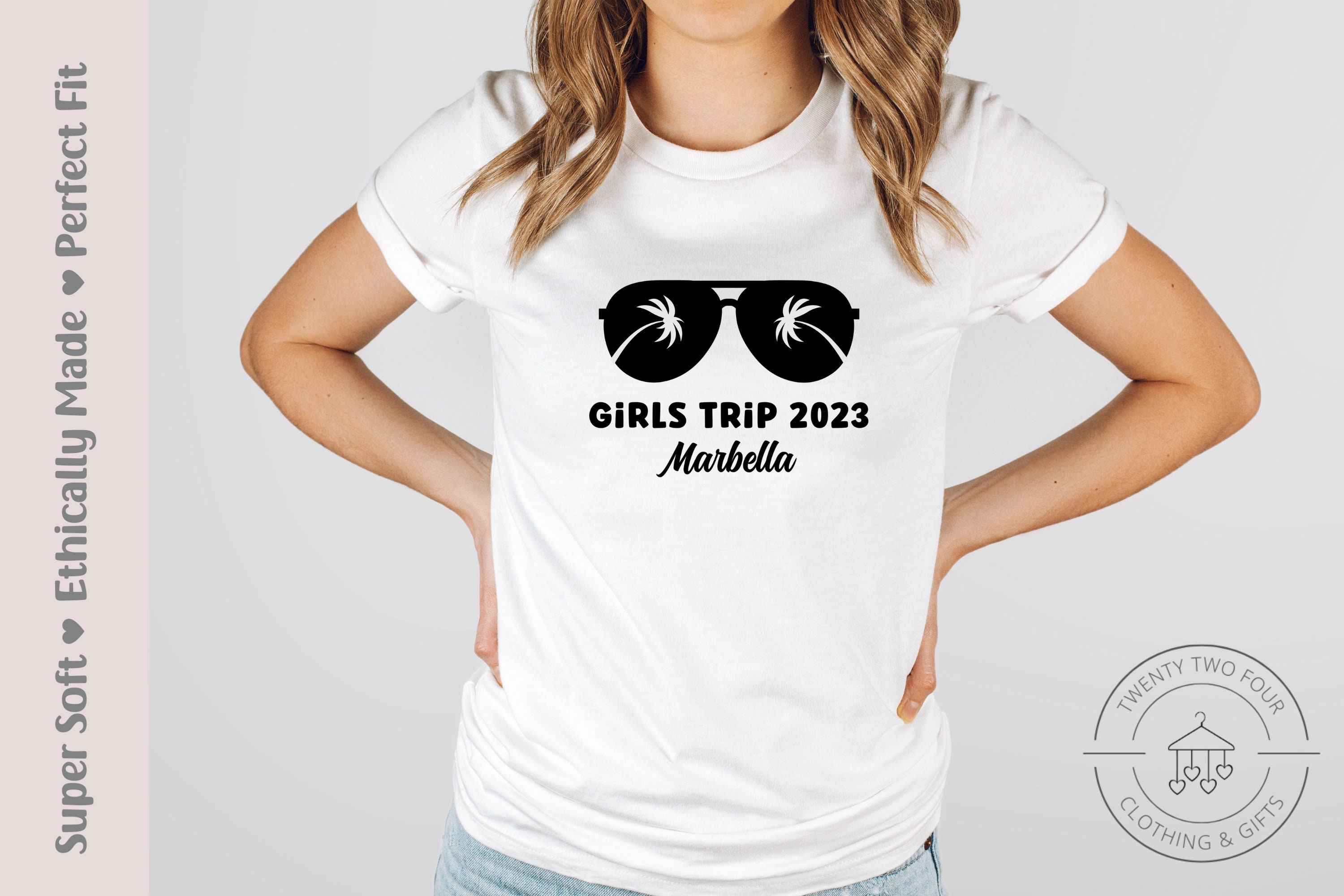 Custom Girls Holiday T Shirt Girls Trip T-shirt Womens Matching Holiday ...