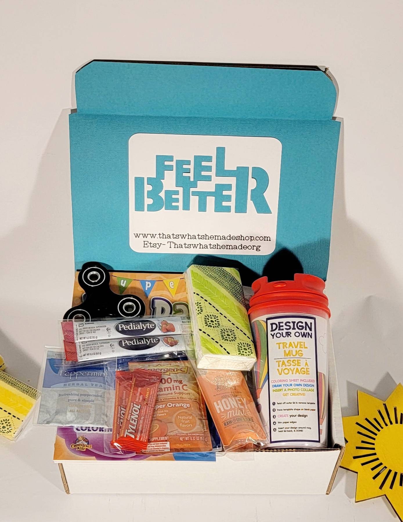 Feel Better Box Small for Kids Boys Girls With Get Well - Etsy
