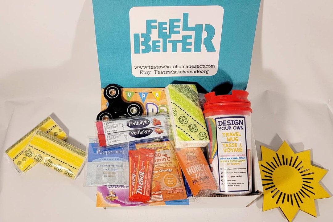 Feel Better Box Small for Kids Boys Girls With Get Well - Etsy