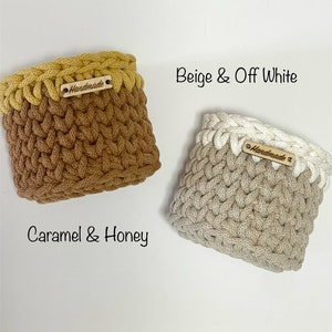 Crochet Basket DIY Kit With Bobbiny’s 5mm Braided Cord, Easy Crochet ...