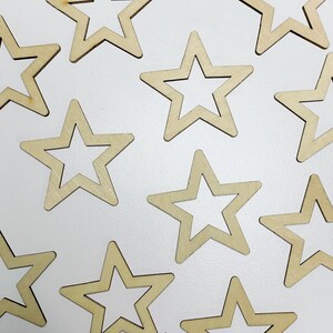 Mini Laser Cut Stars | Wooden Stars for Macrame Ornaments, Crafts, and ...