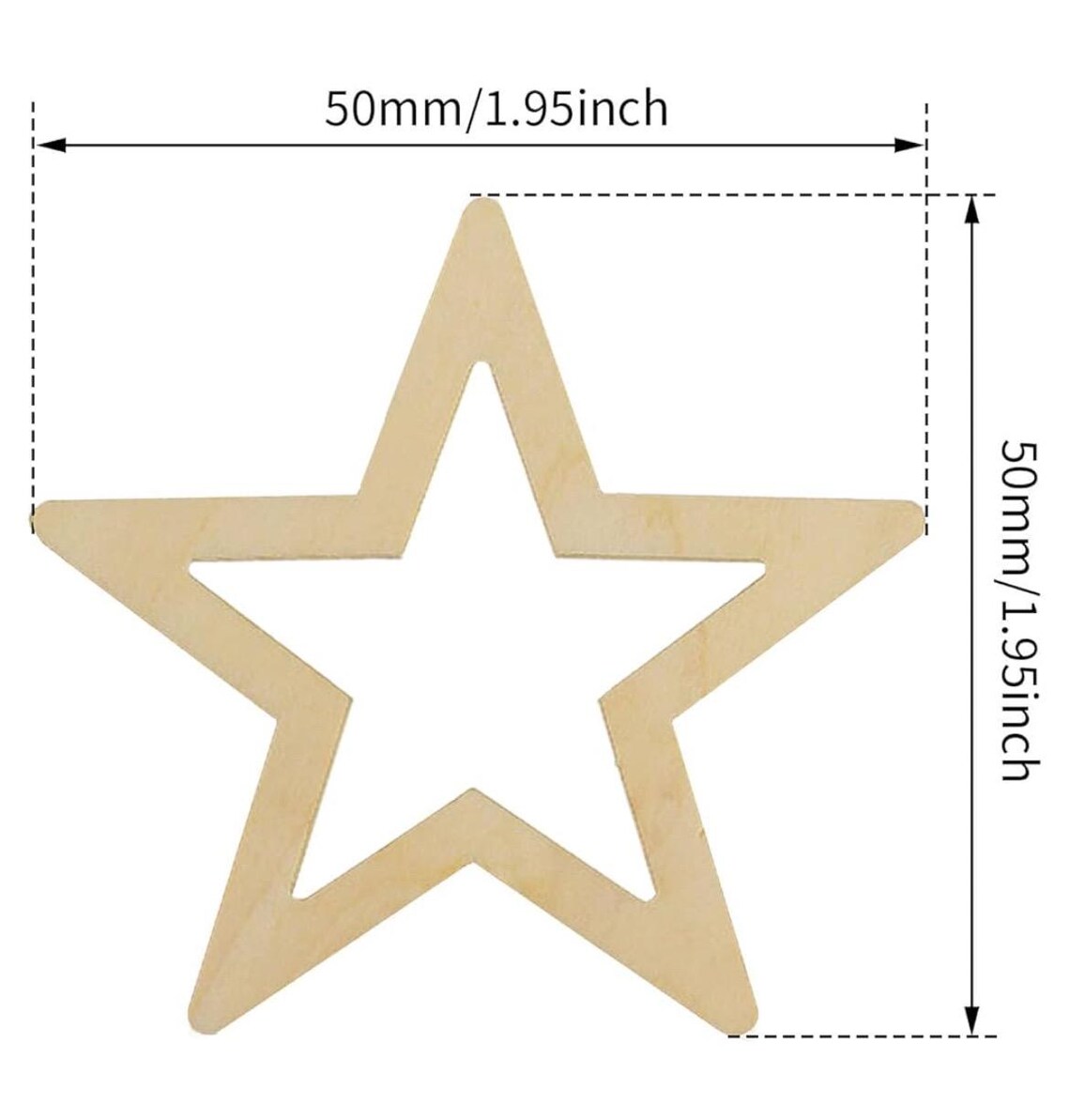 Mini Laser Cut Stars | Wooden Stars for Macrame Ornaments, Crafts, and ...