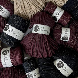 Bobbiny’s Golden Collection, Limited Edition, Macrame Cord and Crochet ...