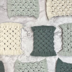 Macrame Mug Rugs, Boho Coasters, Coffee Mug, Plant and Candle Coasters ...