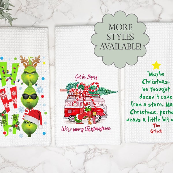Grinch Towels - Etsy
