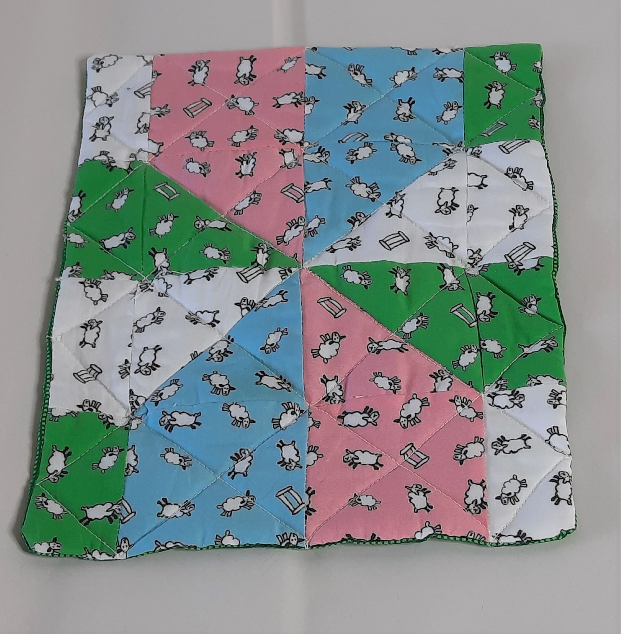 Home & Living Blankets & Throws Quilts Handmade quilted throw modern ...