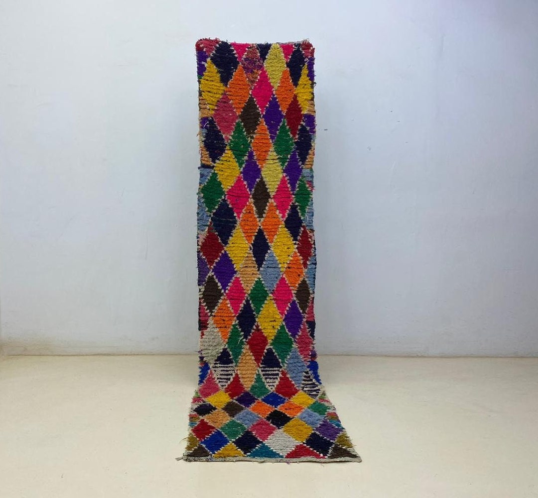 Unique Vintage Runner 7,3x2,1 Ft-colorful Vintage Runner-faded Beni ...