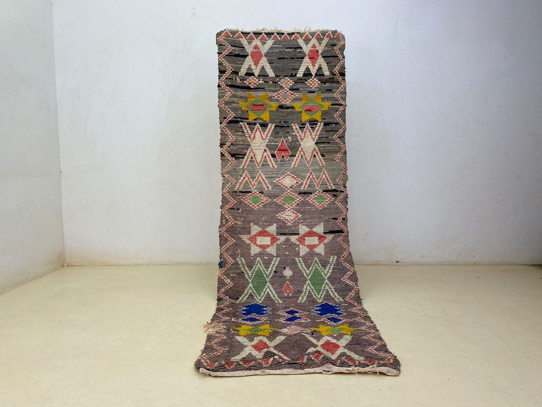 Handwoven Berber Runner: Moroccan Wool Rug (long Narrow Kilim) - Etsy