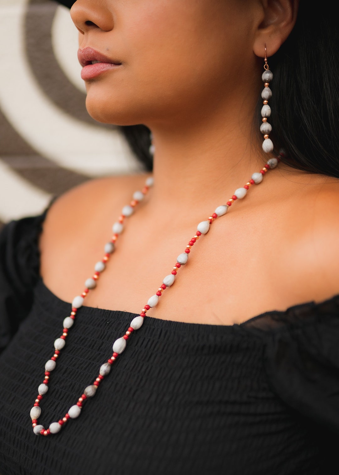 Cherokee Paint Clan Corn Bead Necklace - Etsy