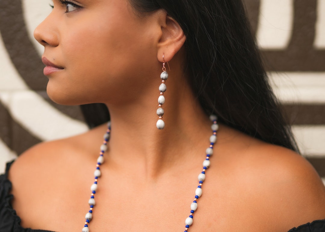 Cherokee Blue Clan Corn Bead Necklace - Etsy