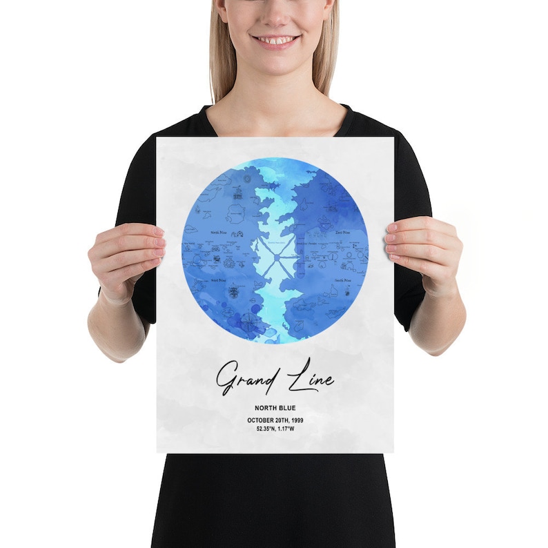 One Piece Anime World Map - Etsy