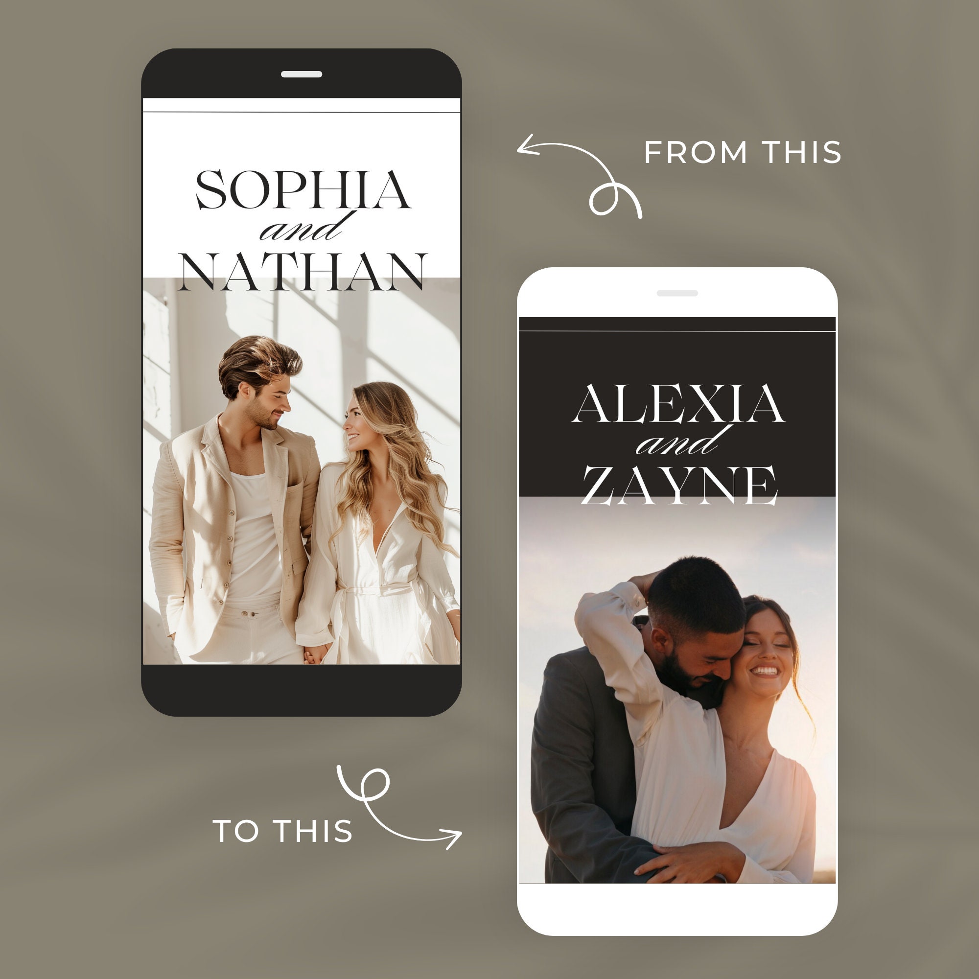 Minimalist Animated Wedding Invitation With Photo, Video Wedding ...