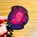 Courageous Dog HOLO HEART STICKER - Etsy