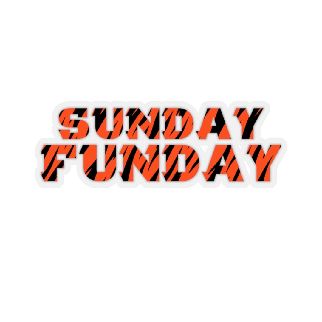 Cincy Sports Bengal Football Sunday Funday Sticker - Etsy