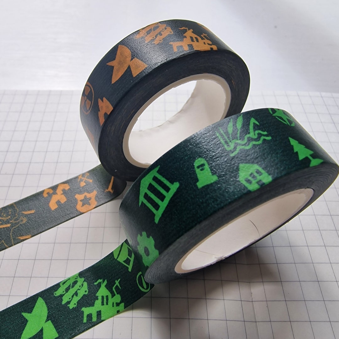 Fallout Pip Boy Washi Tape • Gaming Stationery • Masking Tape • Bullet ...