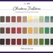 Christmas Color Palette: 30 Procreate Swatches + Hex Codes (digital ...