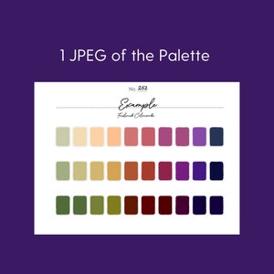 Autumn Color Scheme - Procreate 30 Color Palette Swatches Plus Hex ...