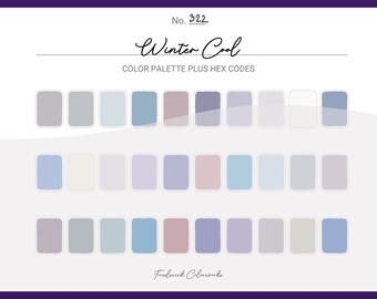 January Procreate Color Palette | 30 Color Swatches | iPad Illustration ...