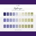 Hydrangea Dual Tone Color Scheme - Procreate 30 Color Palette Swatches ...